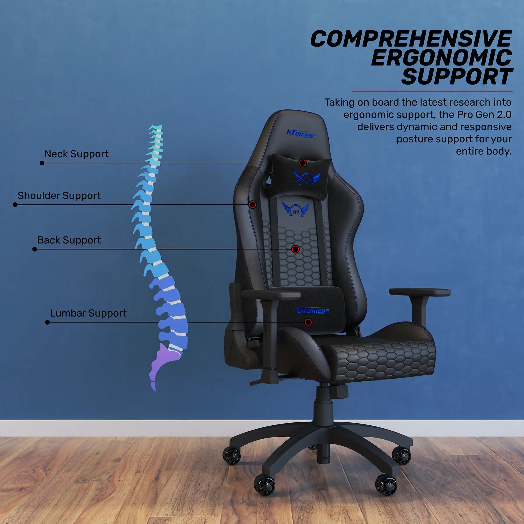 PRO Series Gen 2.0 | Leather and Fabric Gaming Chairs | GT Omega – GT ...