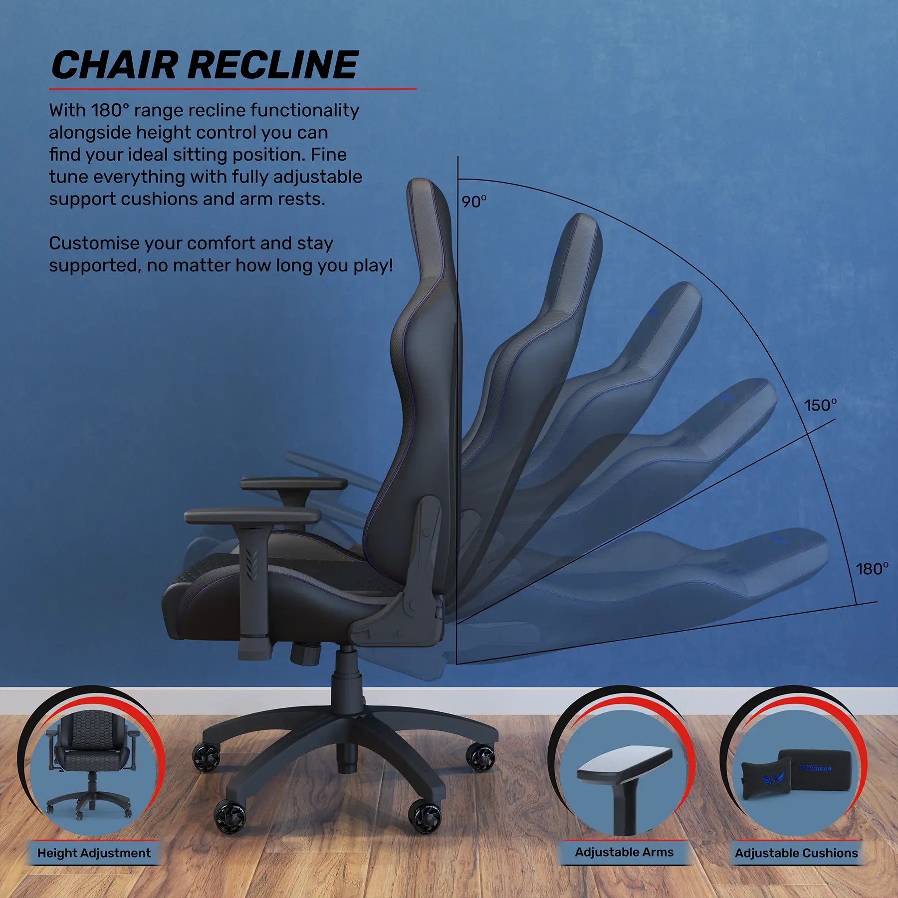 PRO Series Gen 2.0 | Leather and Fabric Gaming Chairs | GT Omega – GT ...