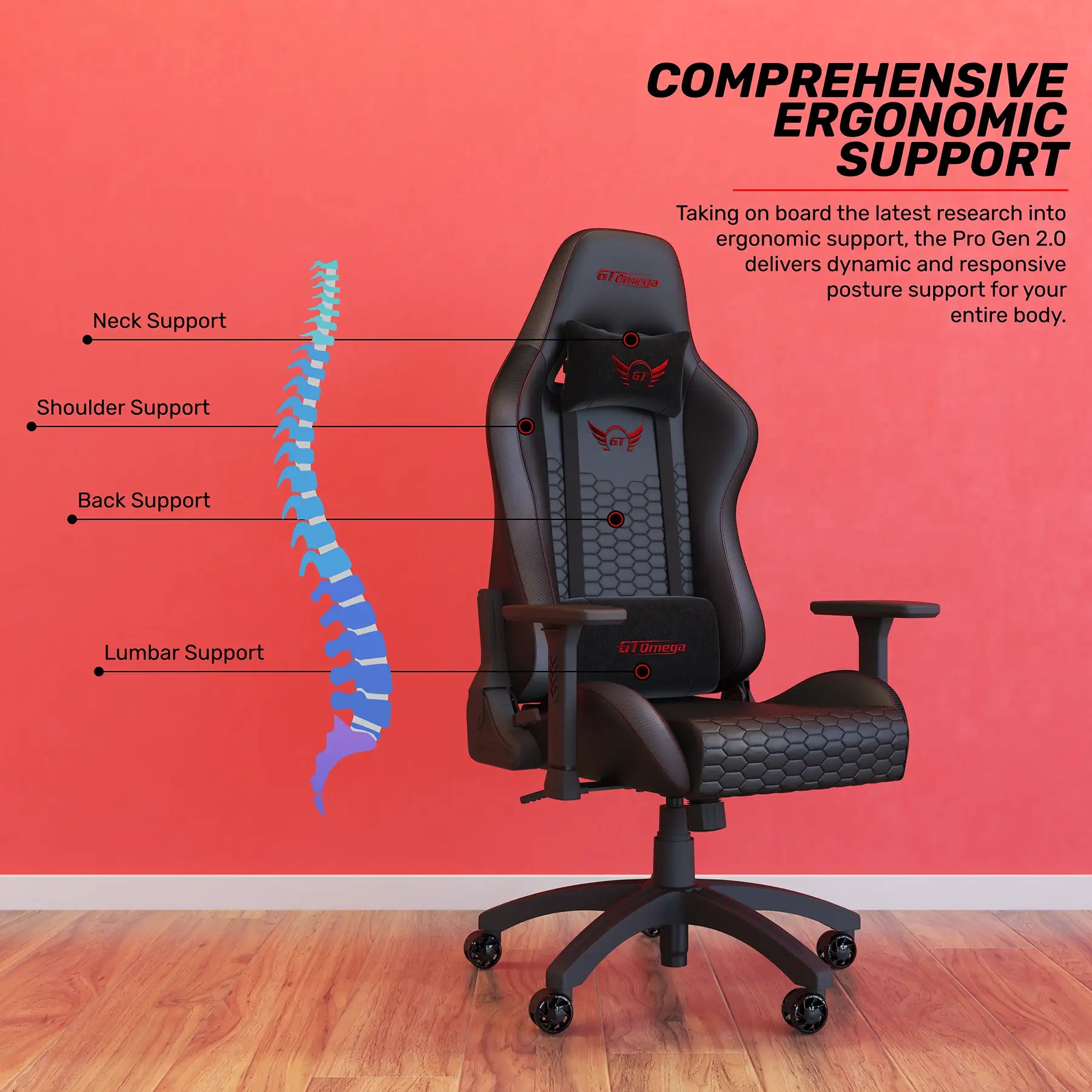 PRO Series Gen 2.0 | Leather and Fabric Gaming Chairs | GT Omega – GT ...